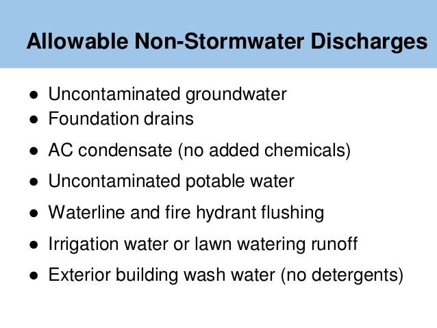 Municipal Stormwater Illicit Discharge Programs, Stormwater System Ma…