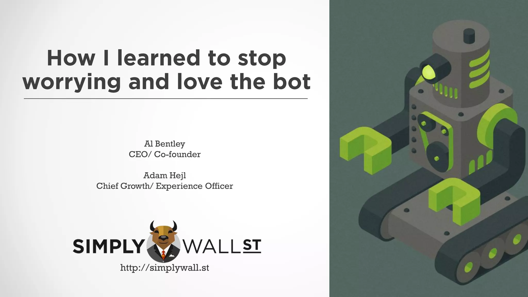 The future of bots and how to use them to drive sustainable growth | PPT