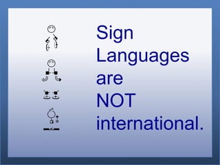 SignWriting: Sign Languages Are Written Languages! | PPT