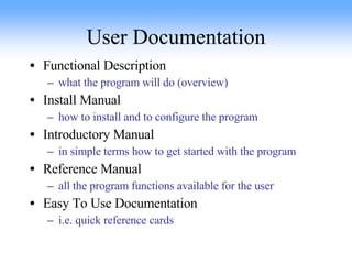 Sw Software Documentation | PPT