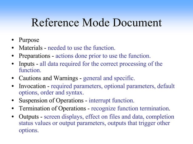 Sw Software Documentation | PPT