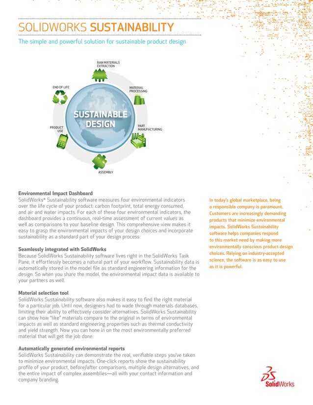 SolidWorks Sustainability 2011 | PDF | Environmental Services Industry | Industries