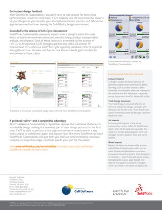 SolidWorks Sustainability 2011 | PDF