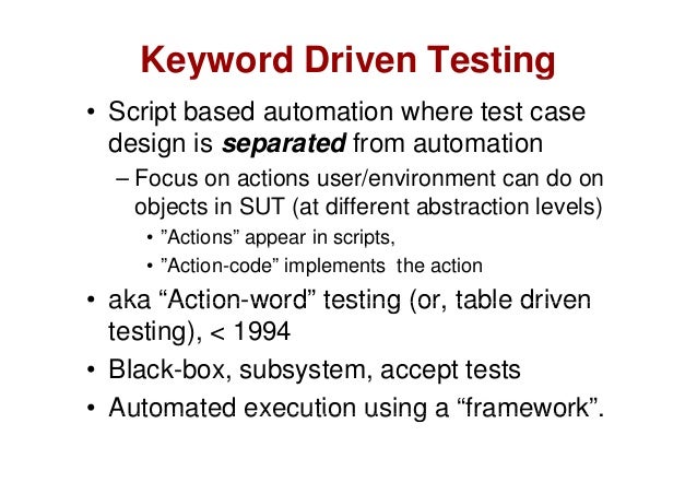 Test Automation And Keyword Driven Testing Af Brian Nielsen Cissaau