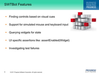 SwtBot: Unit Testing Made Easy | PPT