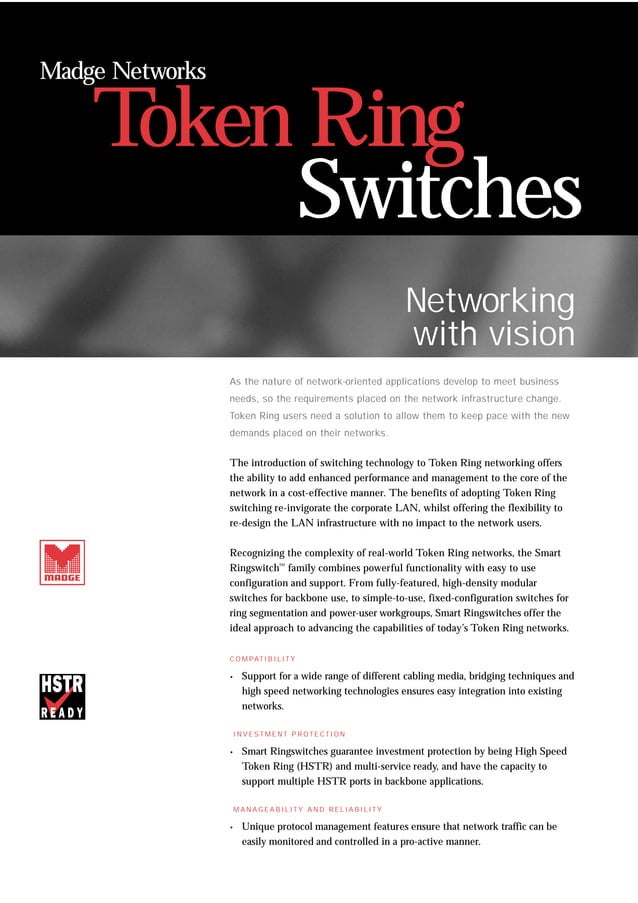 Token Ring Switches from Madge Networks | PDF