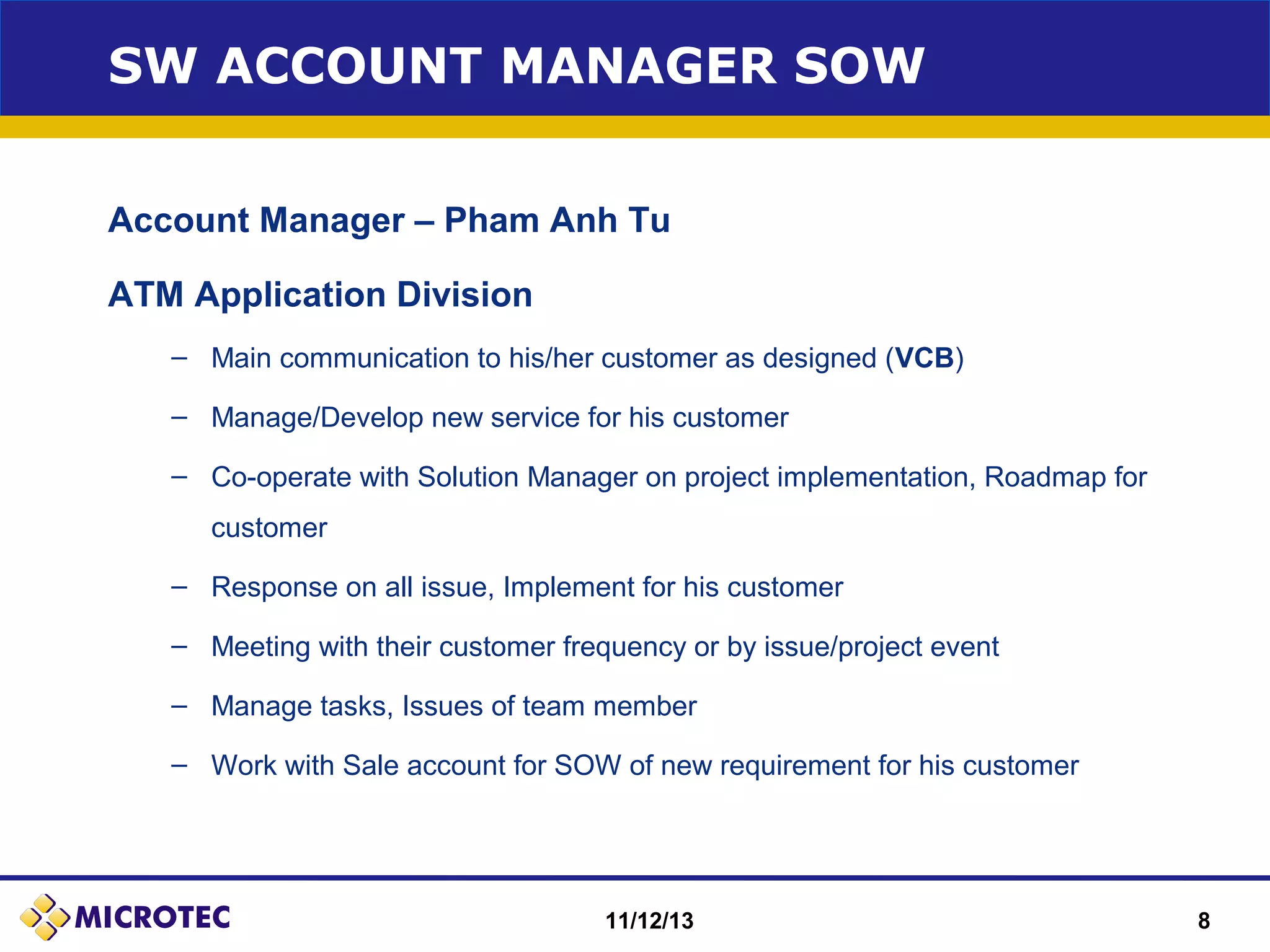 Sw team organization chart | PPT