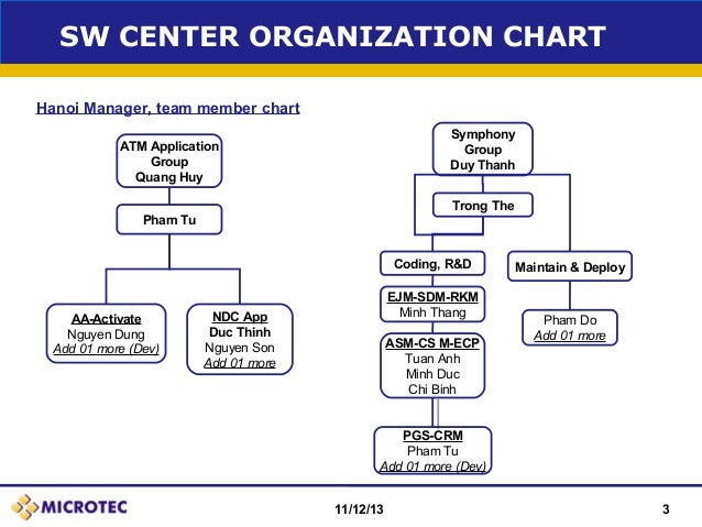 Sw team organization chart