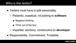 Sw testing mindset | PPTX