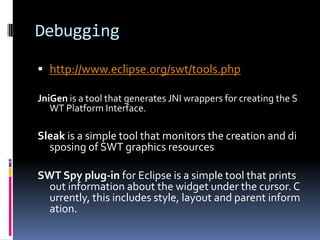 Swt J Face 3/3 | PDF | Programming Languages | Computing