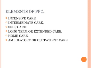 Progressive patient care | PPT