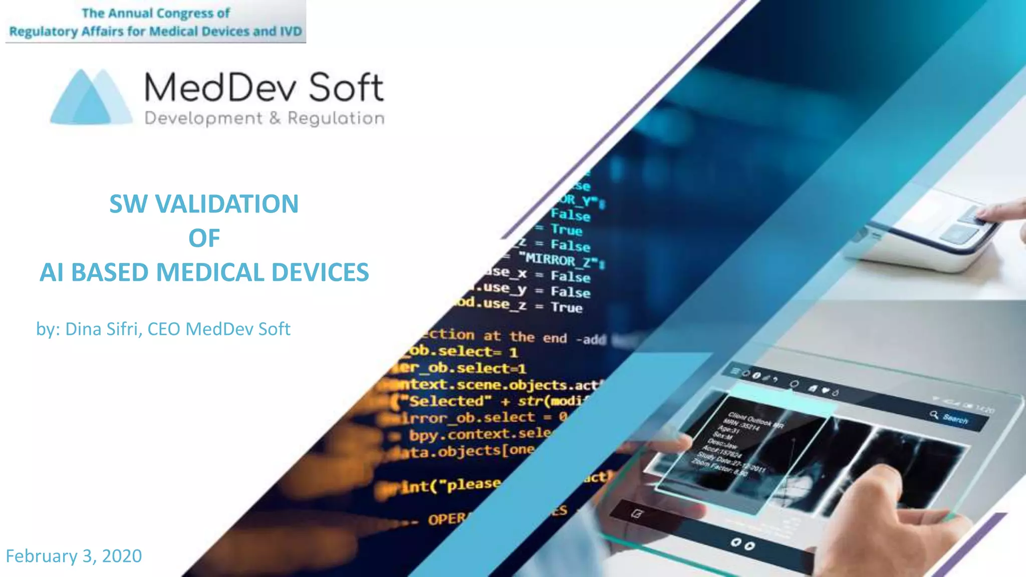 SW Validation of AI-Based Medical Devices- MedDev Soft | PPT