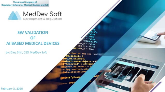 SW Validation of AI-Based Medical Devices- MedDev Soft | PPT