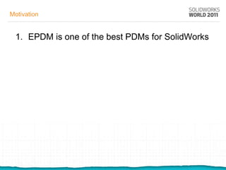 Connecting SolidWorks EPDM and ENOVIA V6 | PPTX