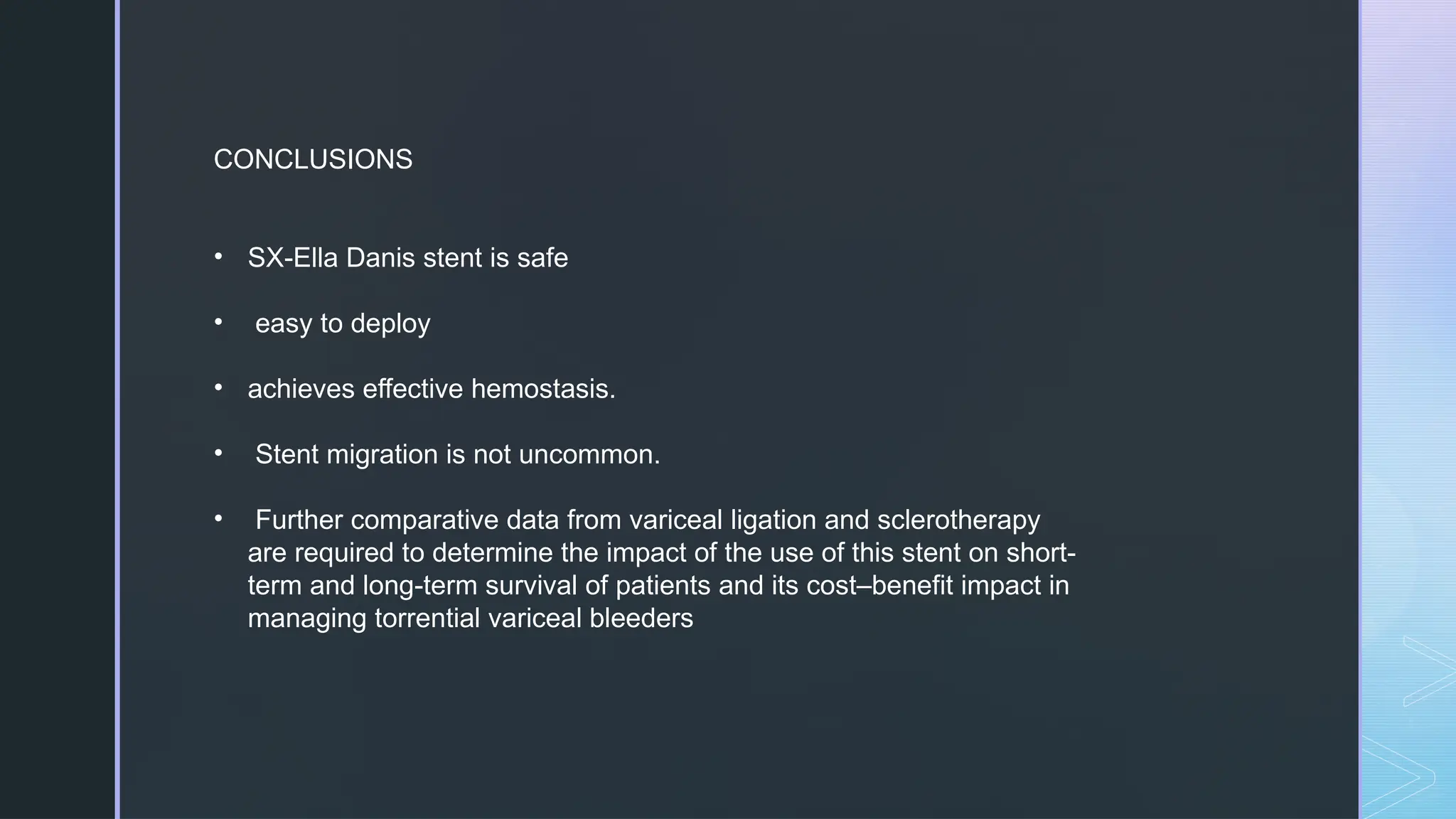 SX-Ella Danis stent in massive upper gastrointestinal bleeding.pptx