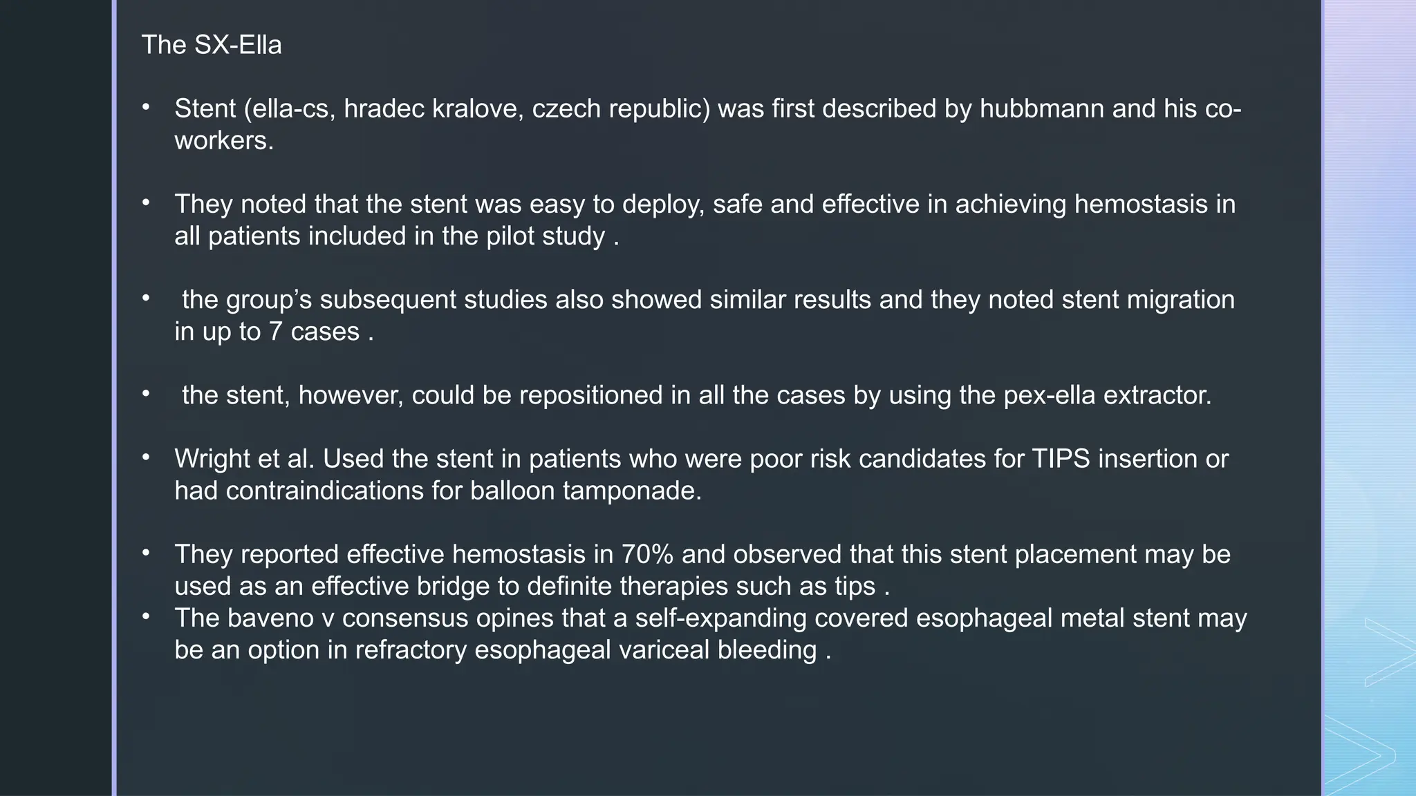 SX-Ella Danis stent in massive upper gastrointestinal bleeding.pptx