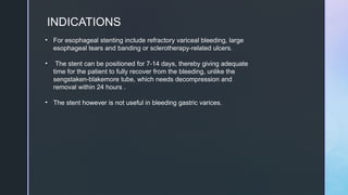SX-Ella Danis stent in massive upper gastrointestinal bleeding.pptx
