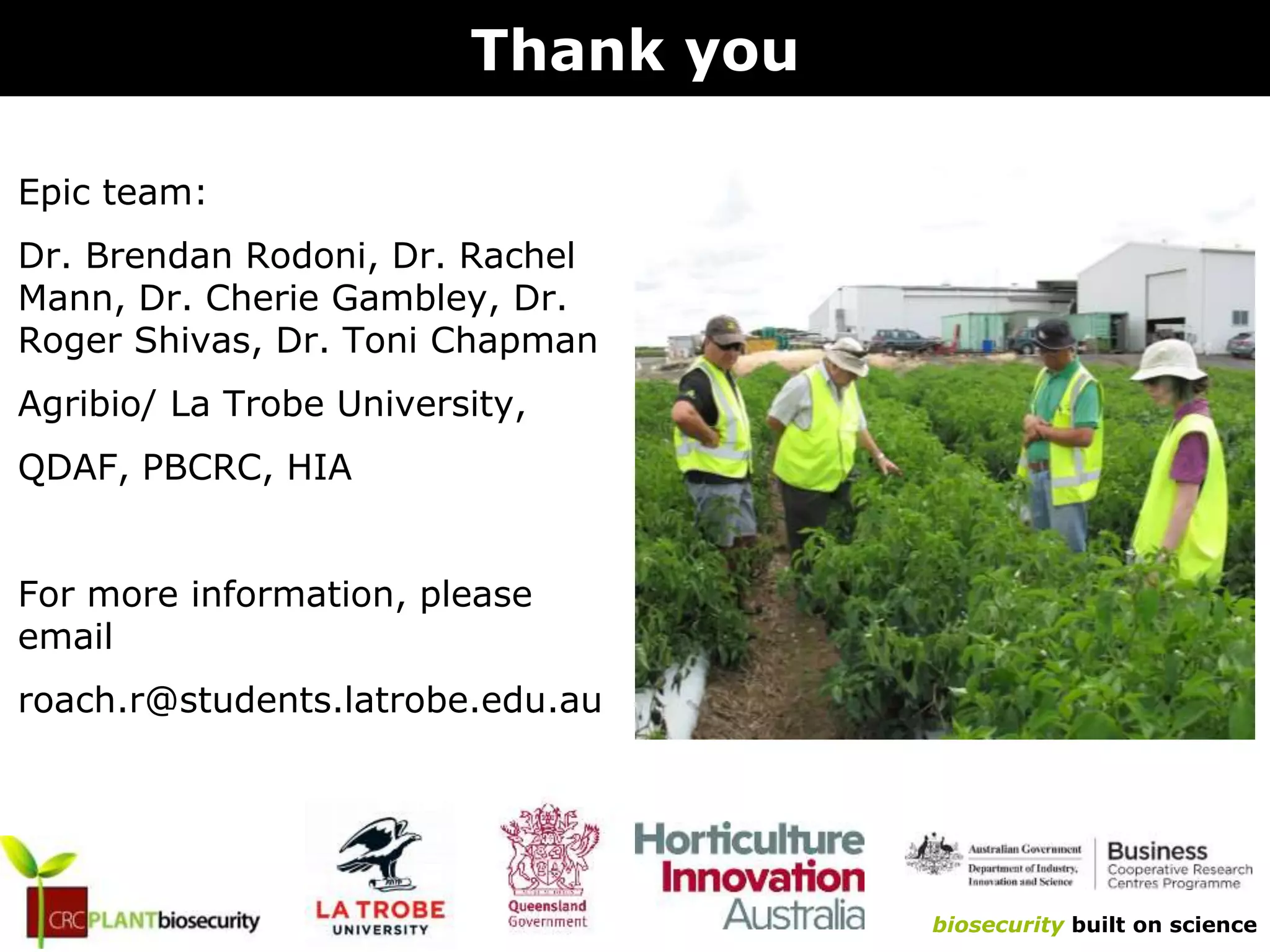 Session 7: Identification of Xanthomonas species causing bacterial leaf ...