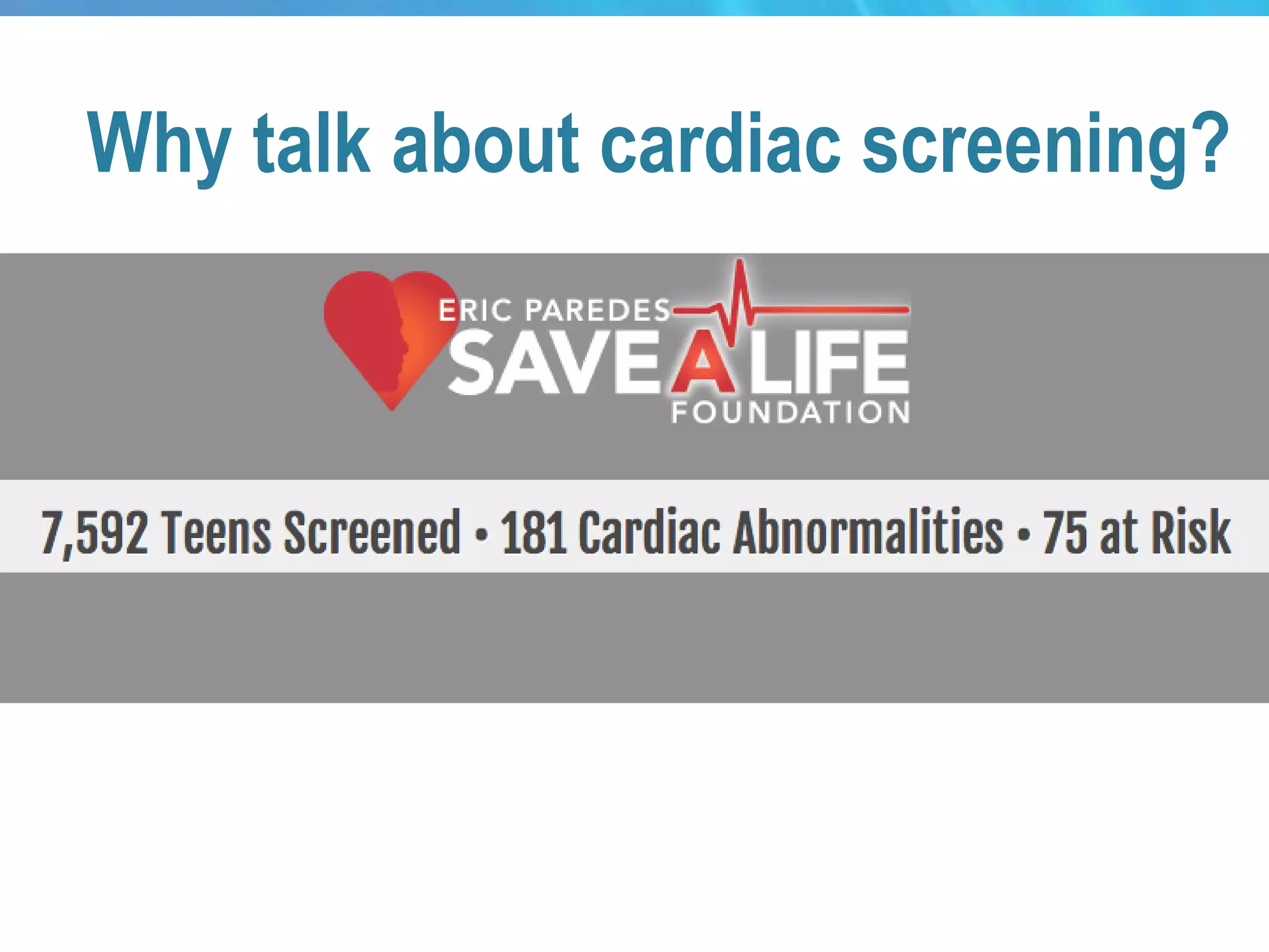Cardiac screening high school athletes | PPTX