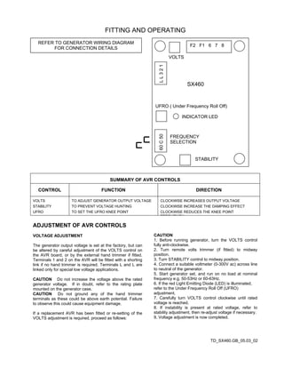 Sx460 avr newage_stamford | PDF