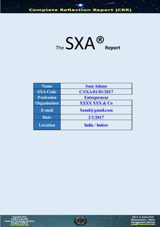 SXA Sample Report (CRR) | PDF | Sales | Business