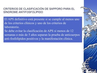 Síndrome antifosfolipido | PPT