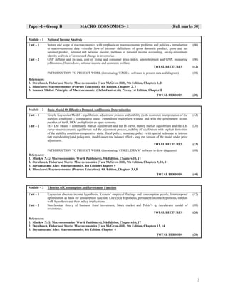 Sxc economics honours syllabus | PDF