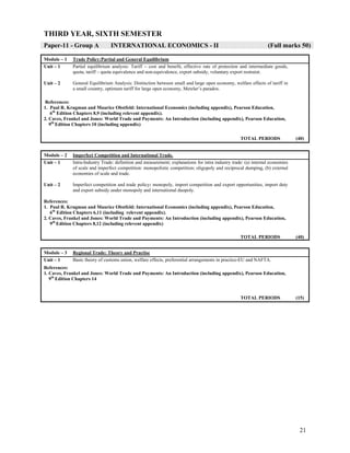 Sxc economics honours syllabus | PDF | Economy | Business and Finance