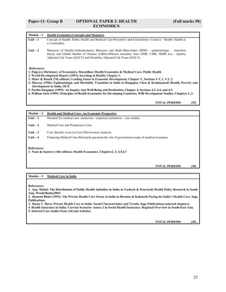 Sxc economics honours syllabus | PDF