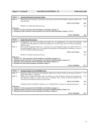 Sxc economics honours syllabus | PDF