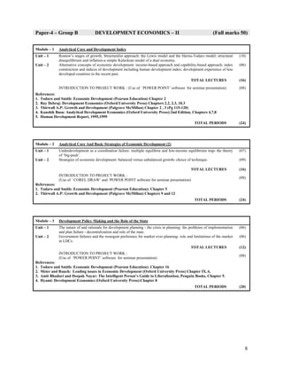 Sxc economics honours syllabus | PDF | Economy | Business and Finance