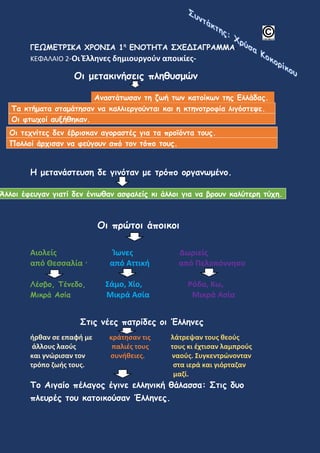 ΓΕΩΜΕΤΡΙΚΑ ΧΡΟΝΙΑ-ΣΧΕΔΙΑΓΡΑΜΜΑΤΑ-ΚΕΦΑΛΑΙΑ 1-4 | PDF