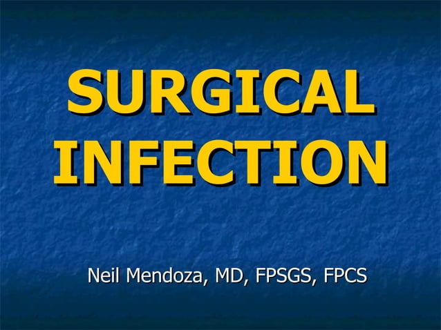 Surgical infections | PPT