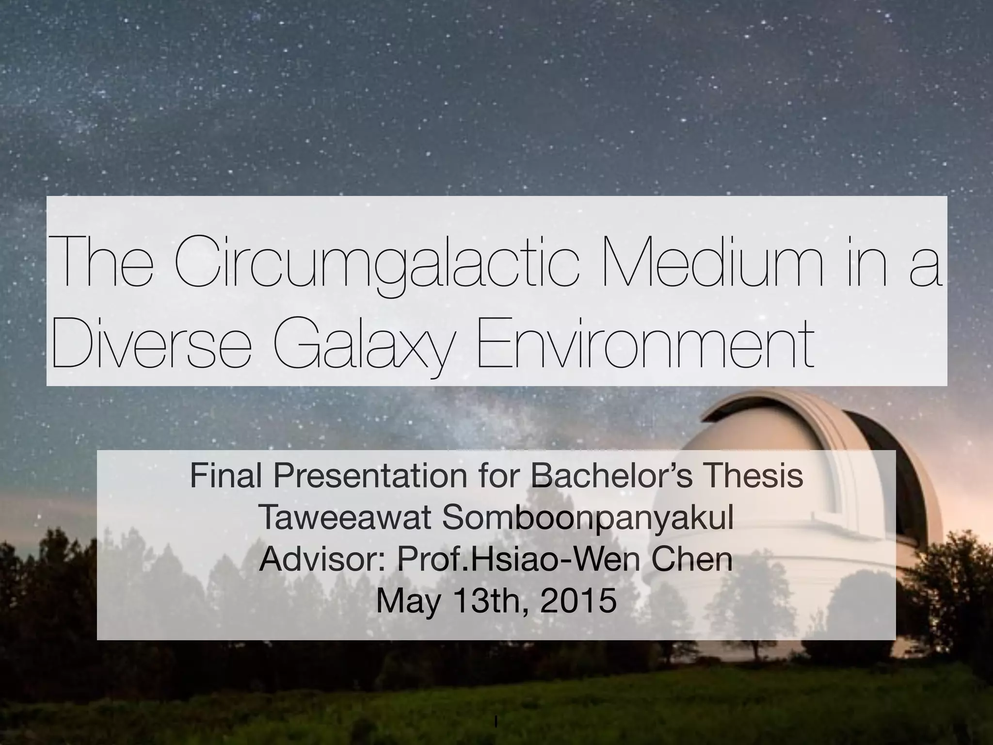 The Circumgalactic Medium in a Diverse Galaxy Environment | PDF