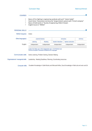 Last cv.mahmoud ahmed | PDF