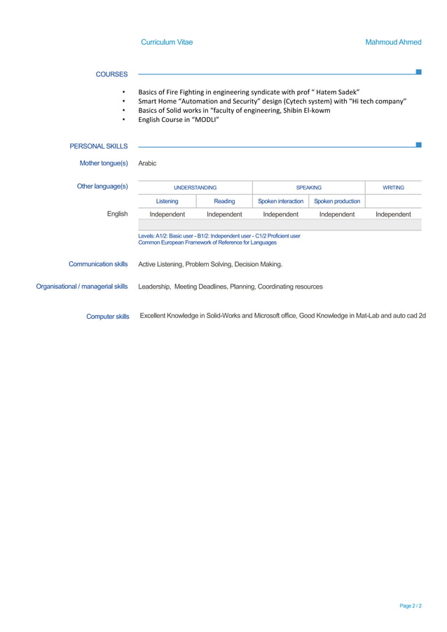 Last cv.mahmoud ahmed | PDF