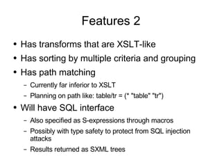 SXML: S-expression eXtensible Markup Language | PPT
