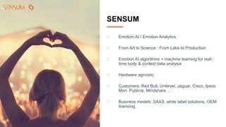 Sensum - Emotion AI | PPTX