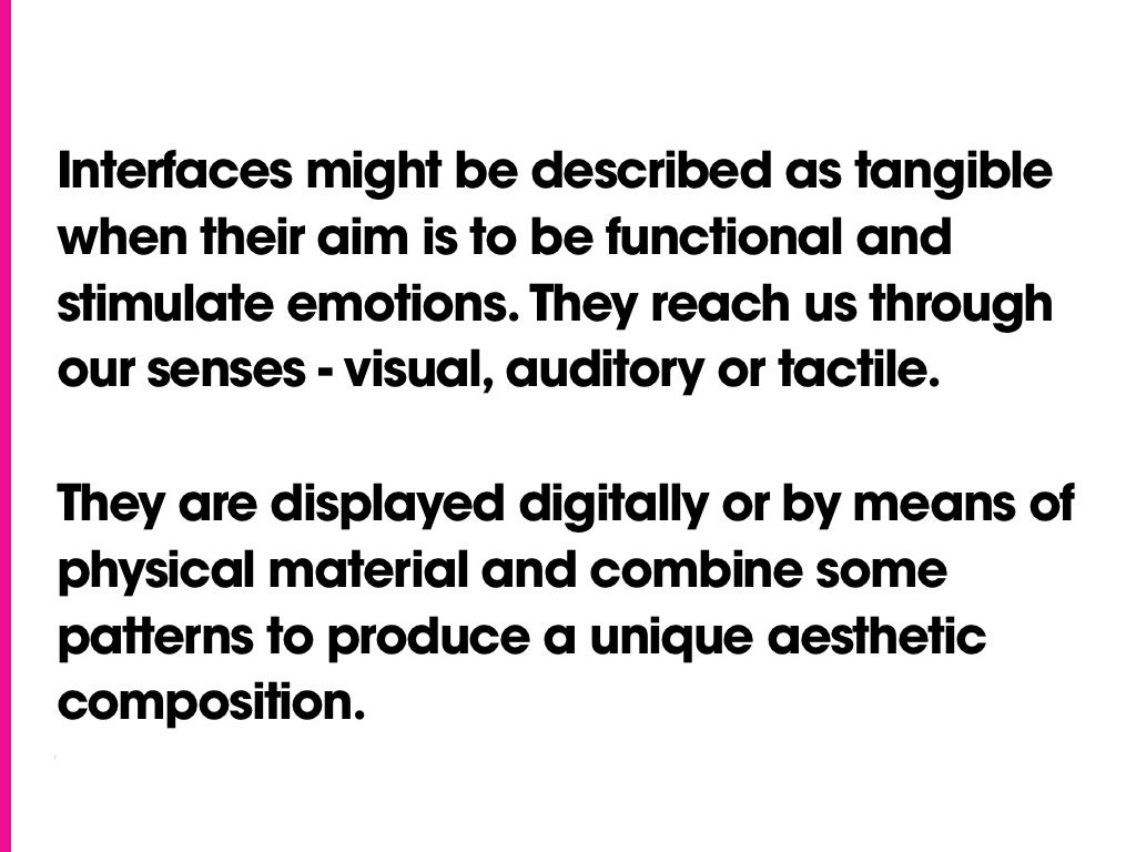 Interfaceology – A Design Language for Tangible and Ambient Interface…