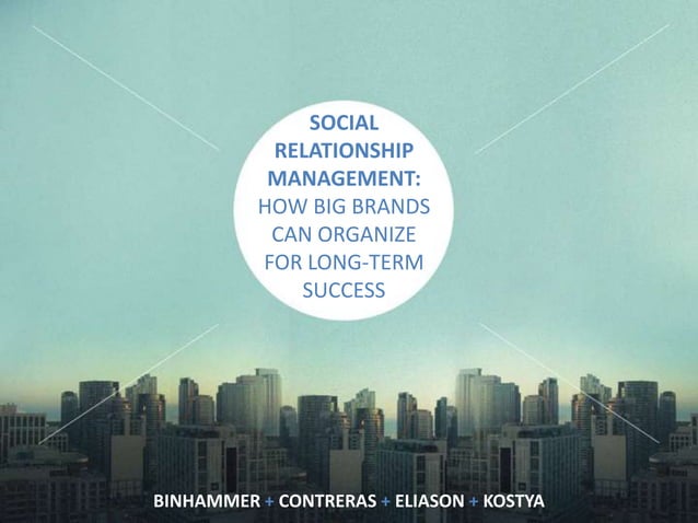 Social Relationship Management and Global Brands | PPT