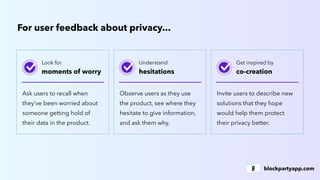 Designing for privacy: 3 essential UX habits for product teams | PDF ...