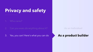 Designing for privacy: 3 essential UX habits for product teams | PDF ...