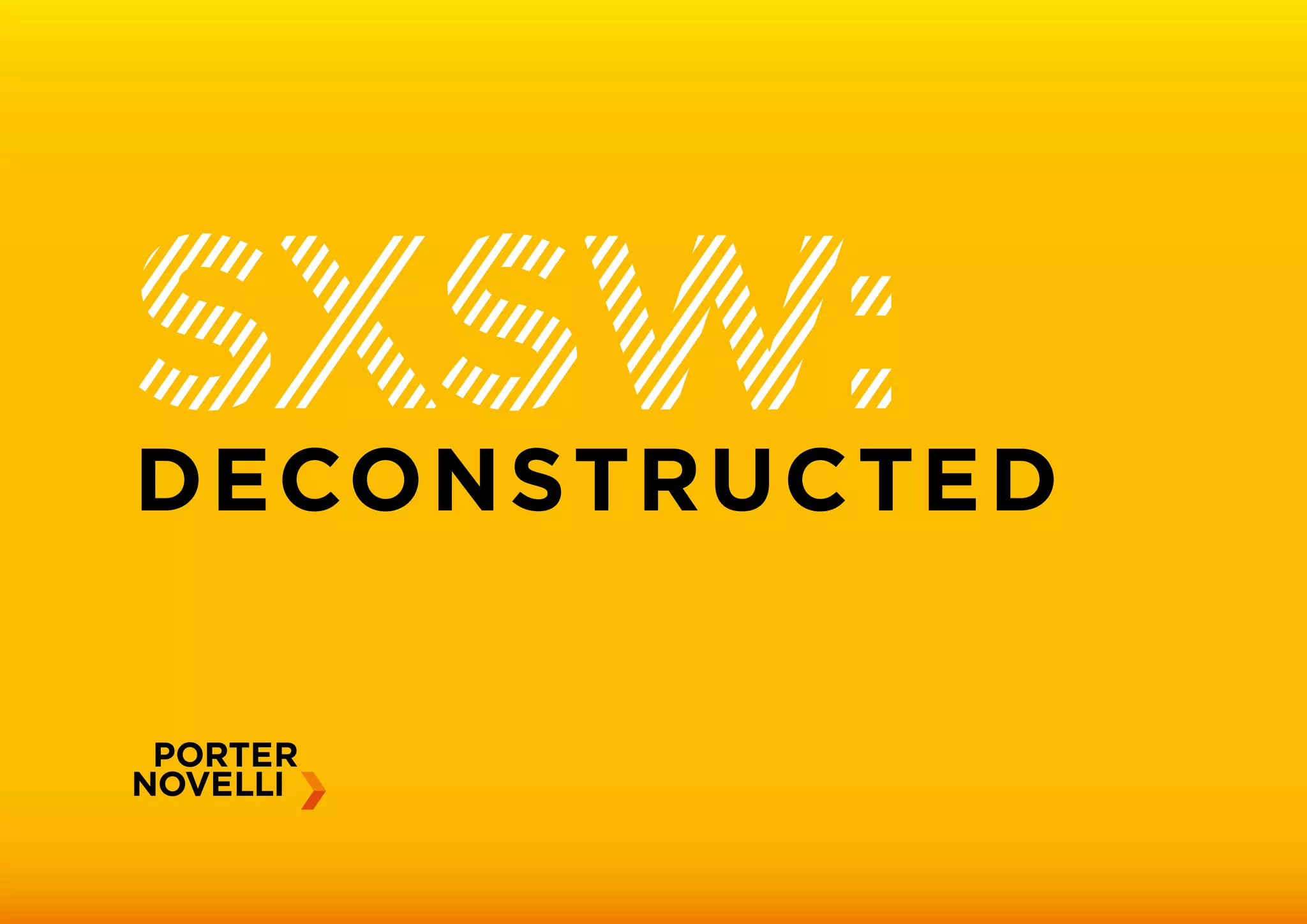 SXSW 2017: Deconstructed | PPT
