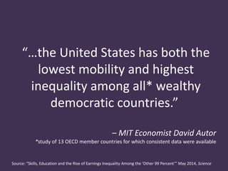 Economic Mobility Through Education | PPTX