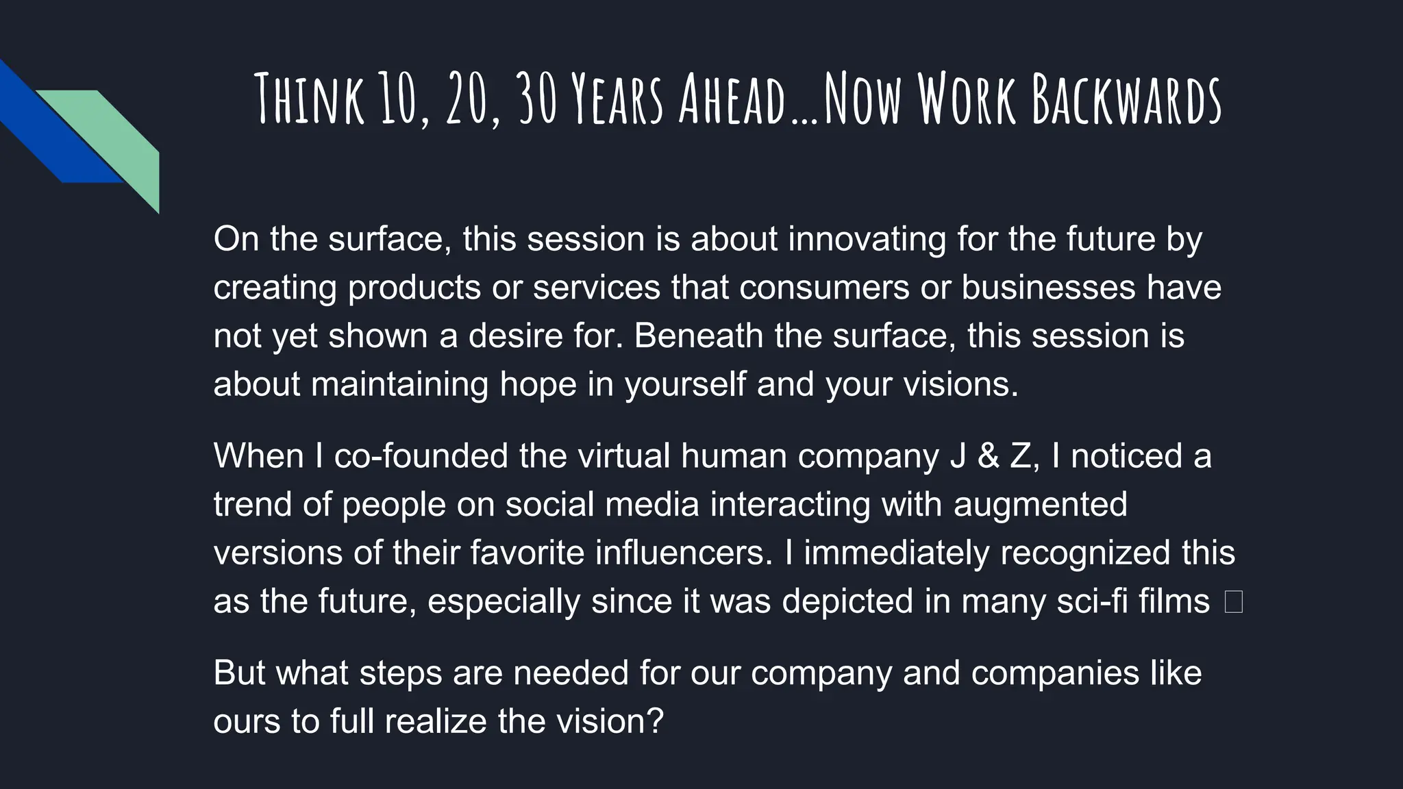 SXSW Proposal_Overview by Brandon Ross of J & Z | PPTX