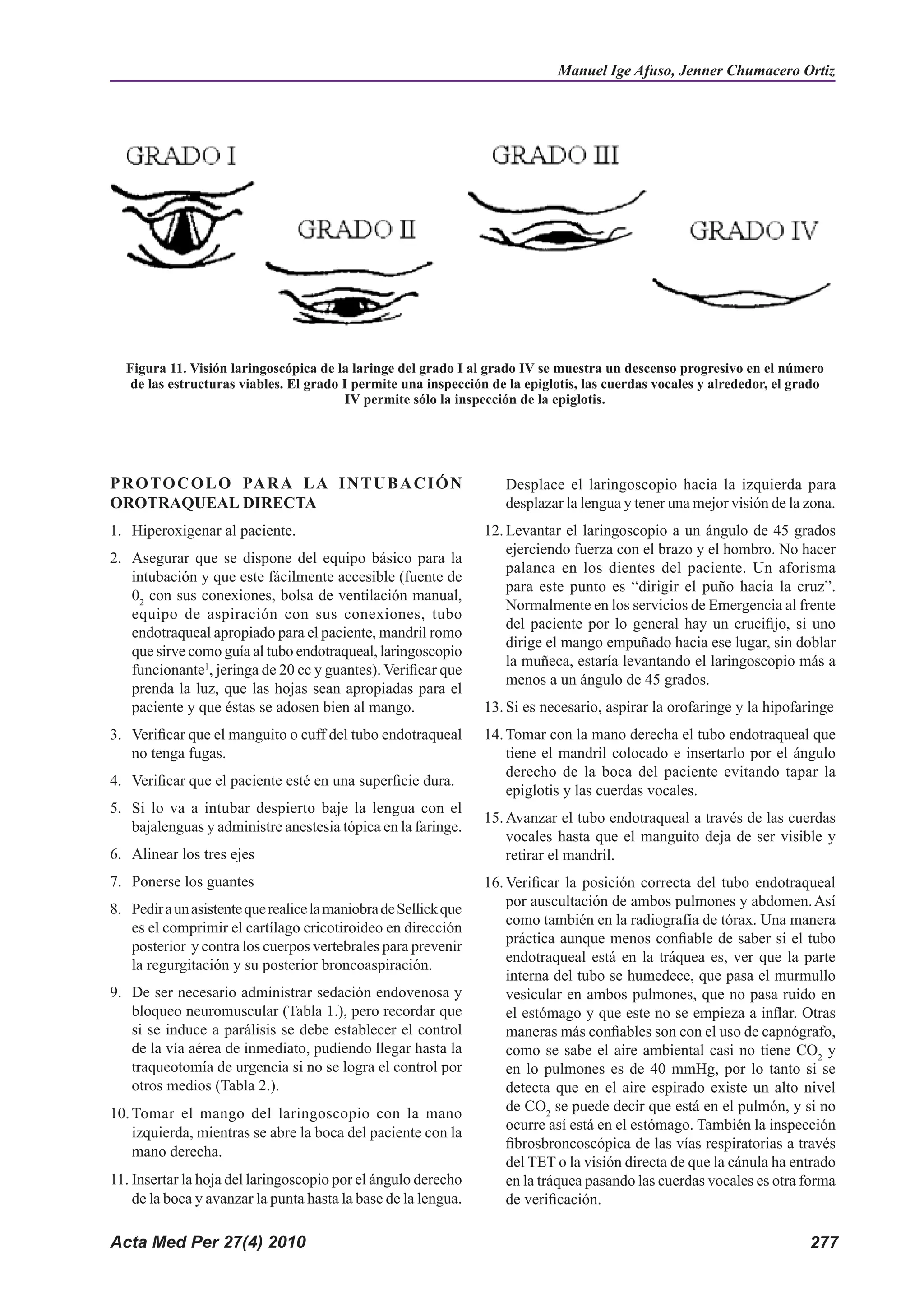 Protocolo intubacion tet | PDF