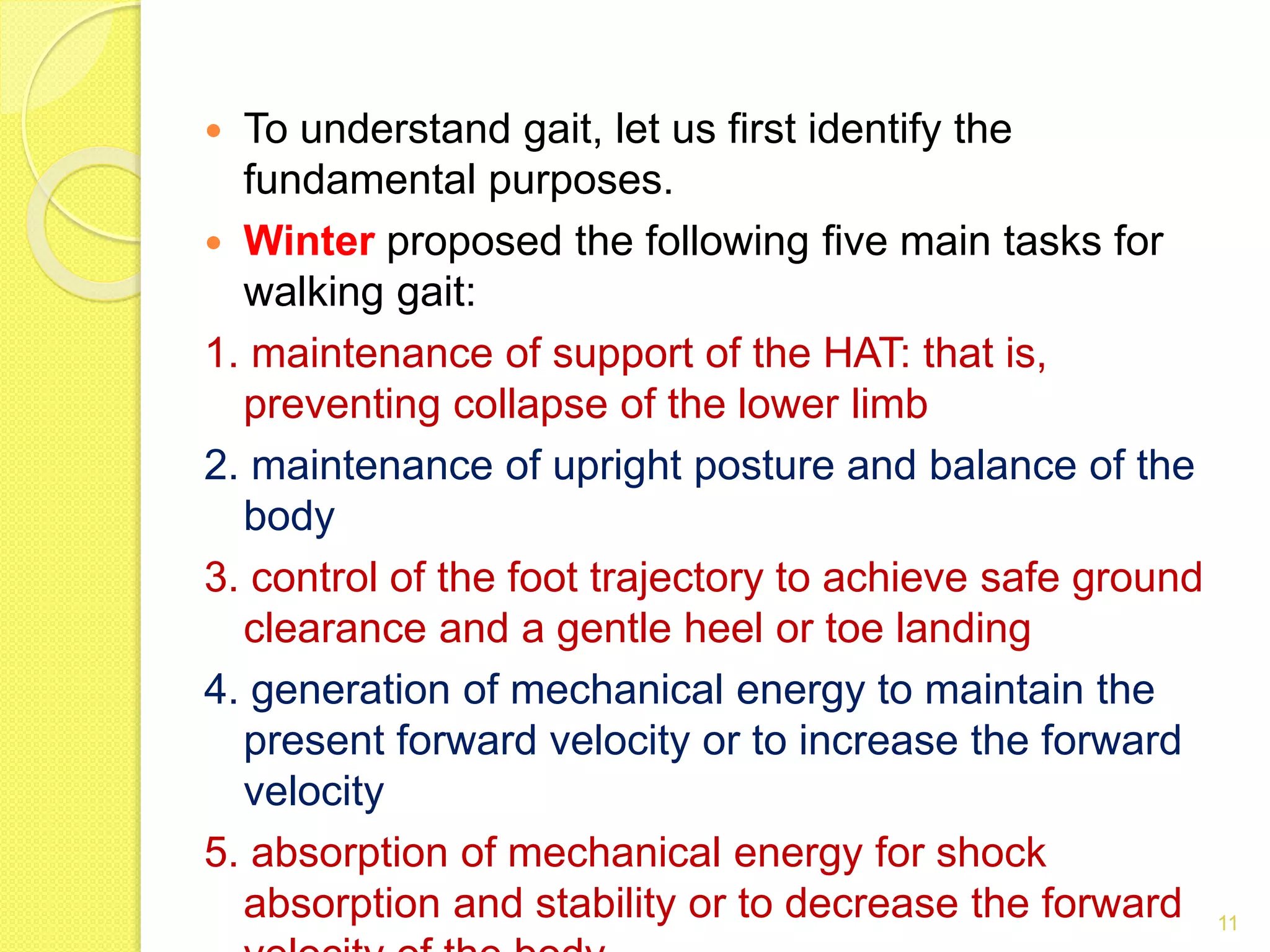 Gait_Biomechanics, Analysis and Abnormalities | PPTX