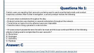 CompTIA Security+ SY0-601 Braindumps 2022 | PPT