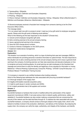 SY0-701 CompTIA Security+ PDF Questions 2025 | PDF