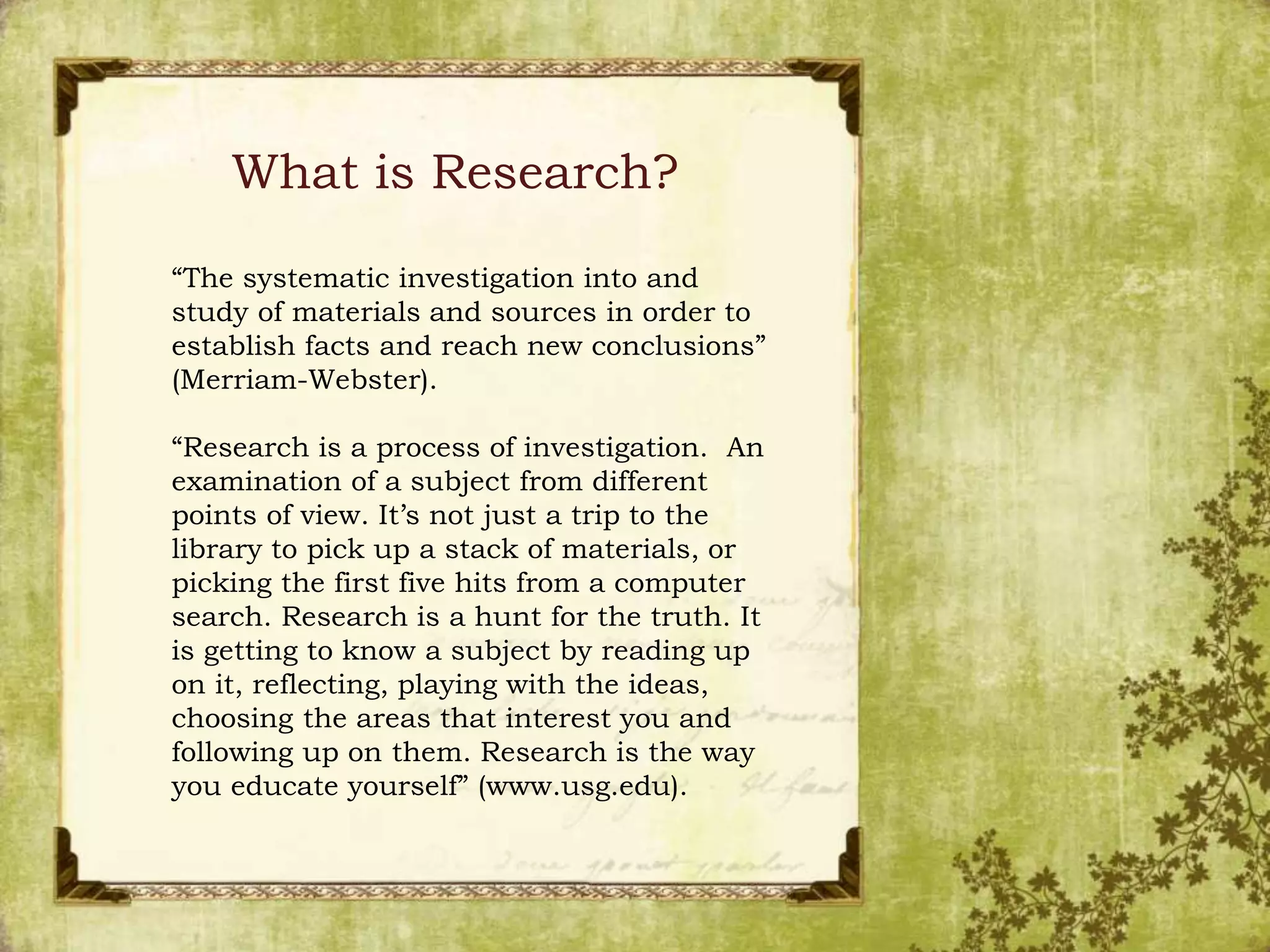 Components of a Research Paper | PPTX